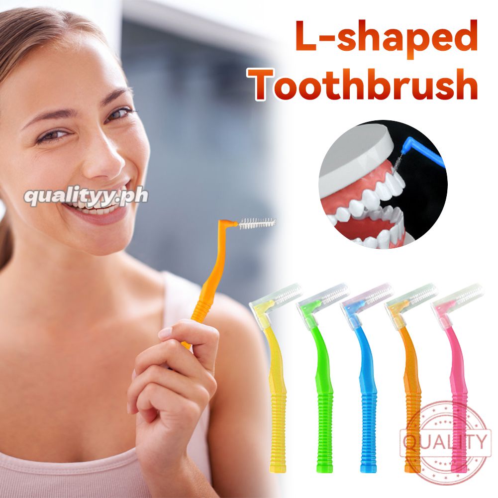 20 Pcs/box Interdental Brush Between Teeth–braces L Shape Push-pull ...