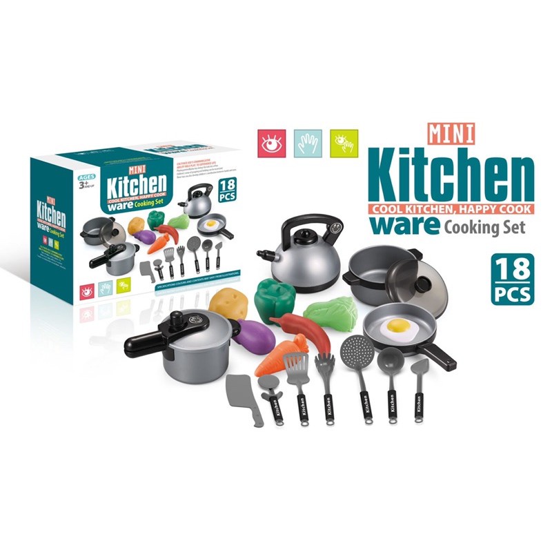 18pcs Plastic kitchen Cooking toy Set toys for kids | Shopee Philippines