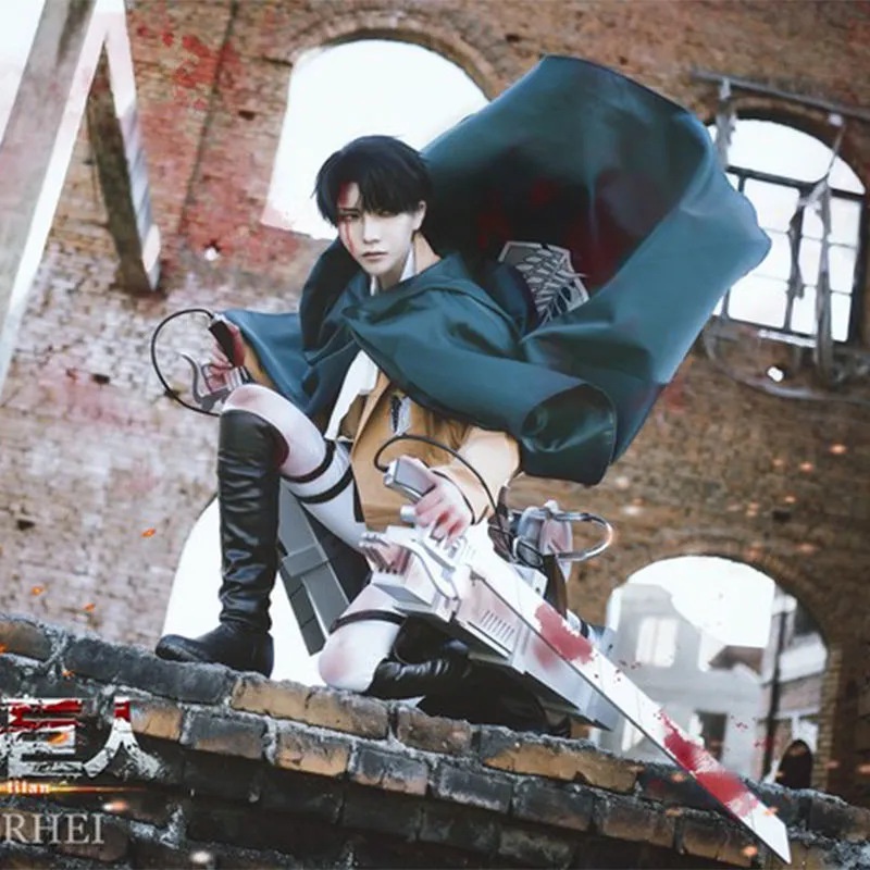 Attack on Titan Wings of Freedom cos Full Set Allen Mikasa Captain ...