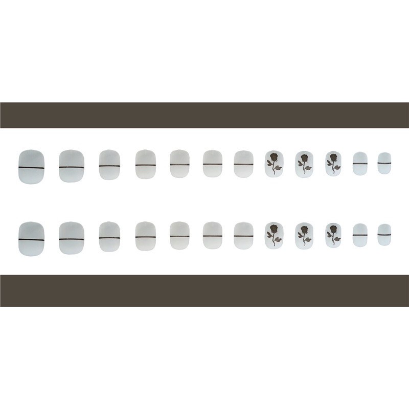 【hot sale】 266-24pcsBlack Roses Pattern with Transparent Round Head ...