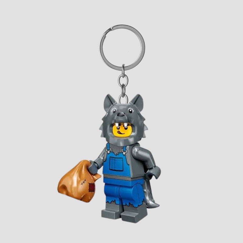 Keychain LEGO Minifigure Wolf Suit Animal | Shopee Philippines