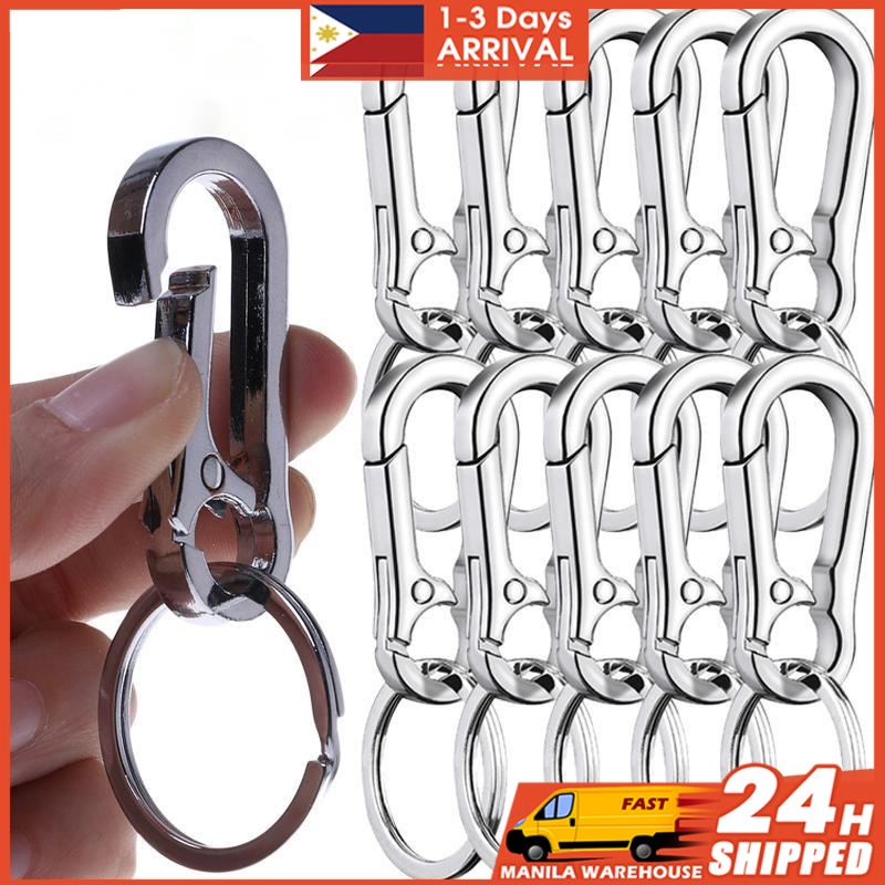 Keychains Climbing Hook Stainless Steel Car Strong Carabiner Shape ...