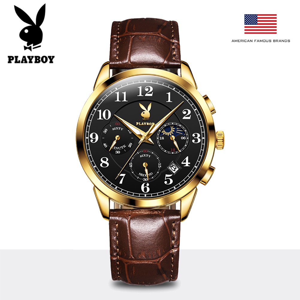 PLAYBOY Watch For Men Branded Relo Water proof Original Chronograph ...