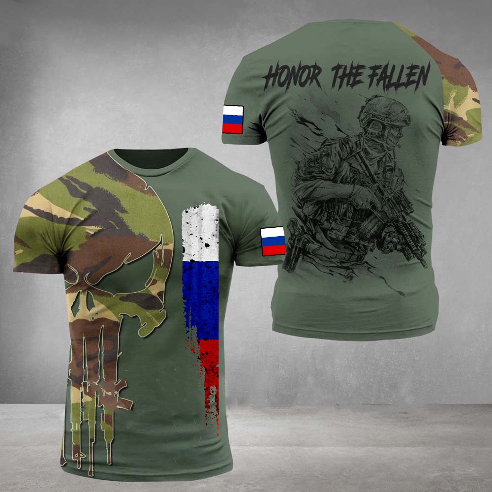Russia Army Camouflage Men Ladies T Shirt Commando ARMY-VETERAN 3D ...