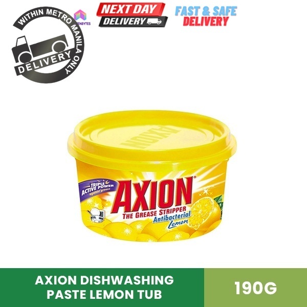 Axion Dishwashing Paste Lemon Tub 190g | Shopee Philippines