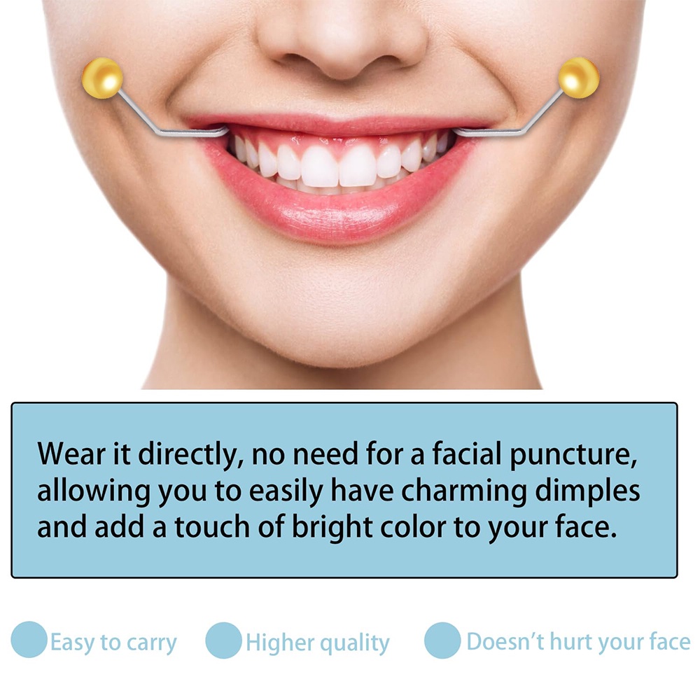 Easy to Wear,Develop Natural Dimples,Facial Muscle Exerciser,Smile ...