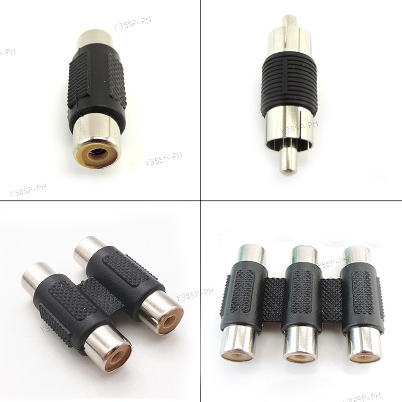 Audio Video Connector 3 RCA AV Coupler Mini RCA 2RCA 3RCA male Female ...
