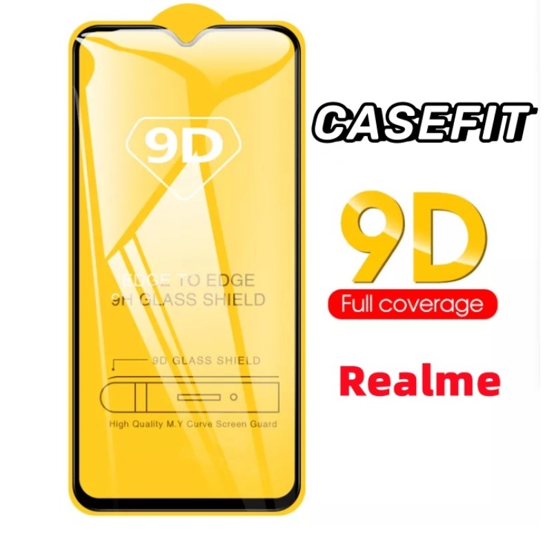 Full Tempered Glass Realme C51 C53 C55 C12 C15 C3 C11 C2 C20 C21Y C25 C25Y C30 C31 C33 C35 5/6/7 ...