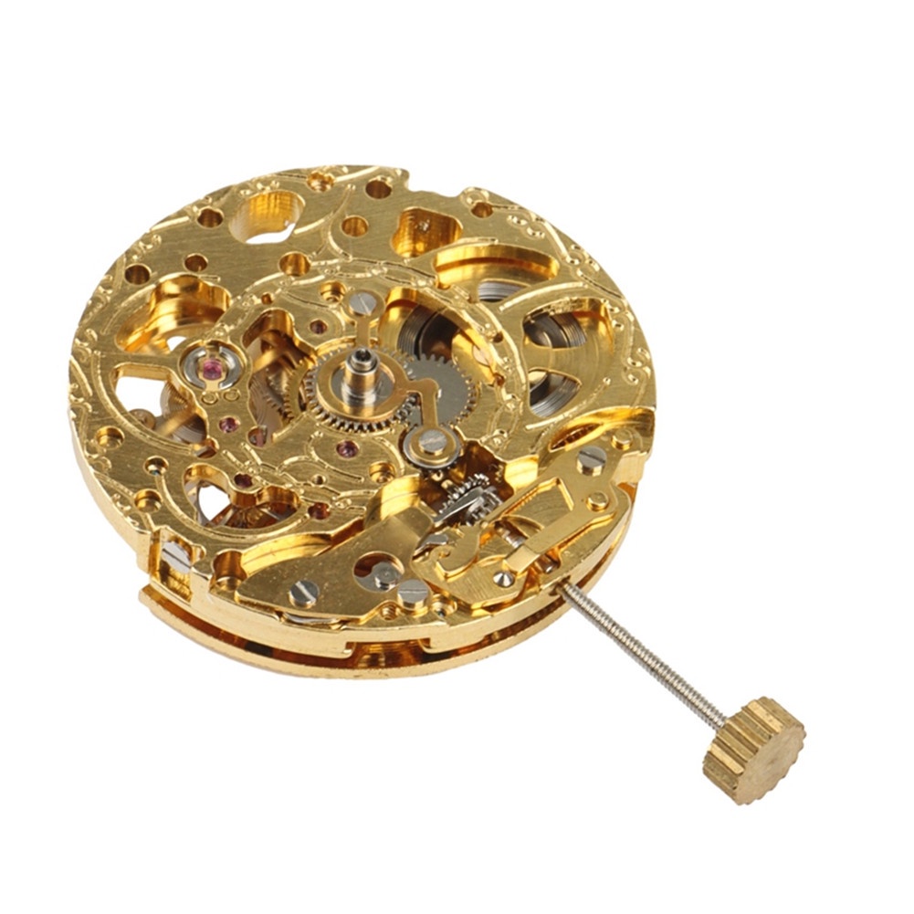 Automatic Mechanical Movement Hollow Three-Needle Movement Gold Machine ...