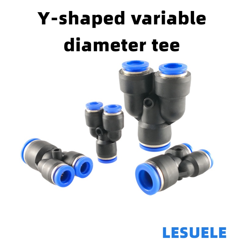 Lesu Pneumatic Components Y-Type Tee Joint Reducing Pneumatic ...