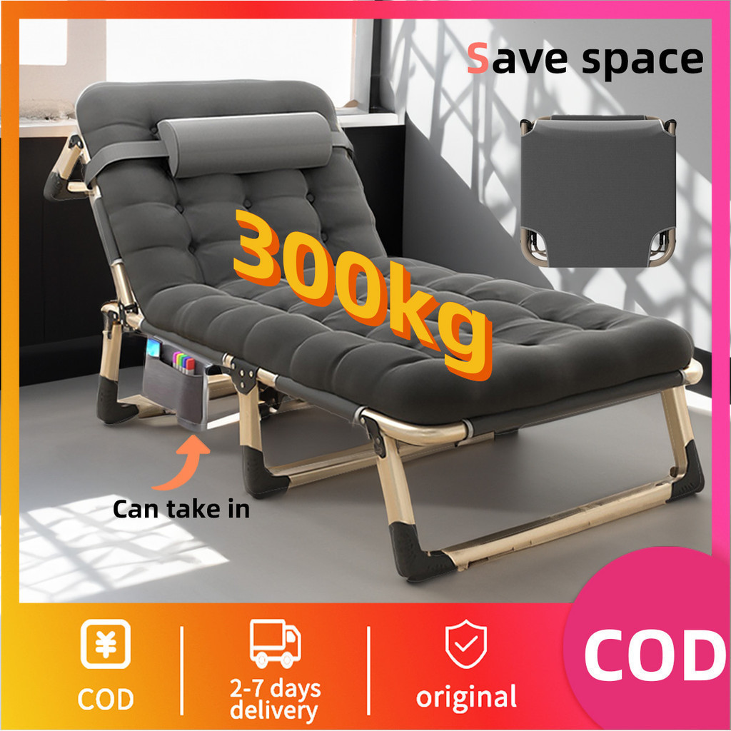 Folding bed with foam outdoor foldable bed single bed adjustable ...