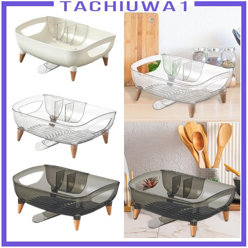 [Tachiuwa1] Countertop Dish Drying Rack Sink Shelf 360 Degree Rotating ...