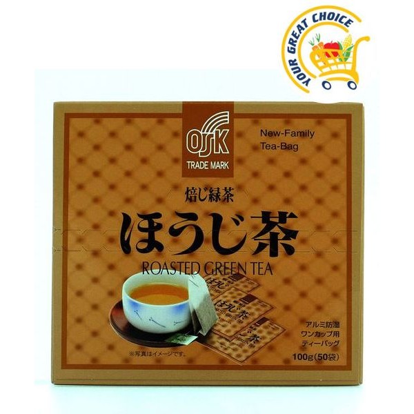 OSK Japanese Green Tea Bags Roasted 50 X 2g | Shopee Philippines