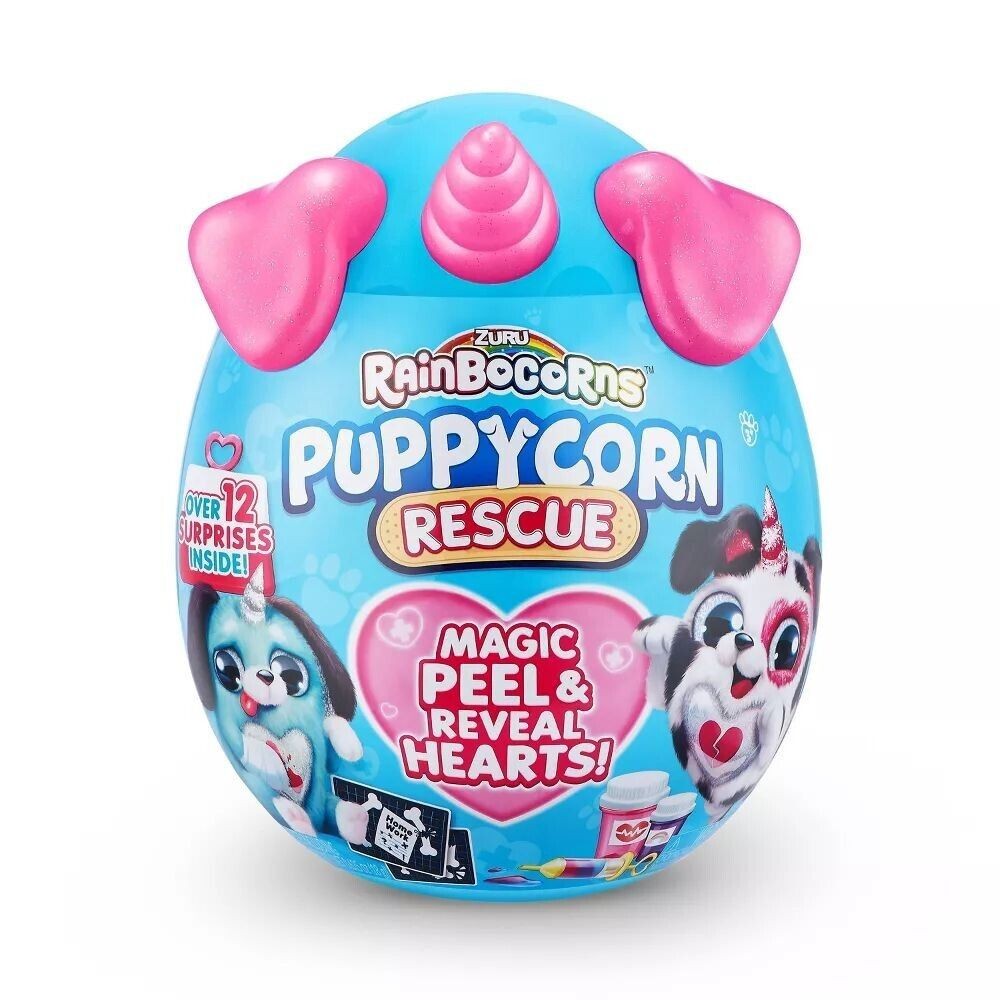 Zuru Rainbocorns Puppycorn Rescue Over 12 Surprises Magic Peel & Reveal ...