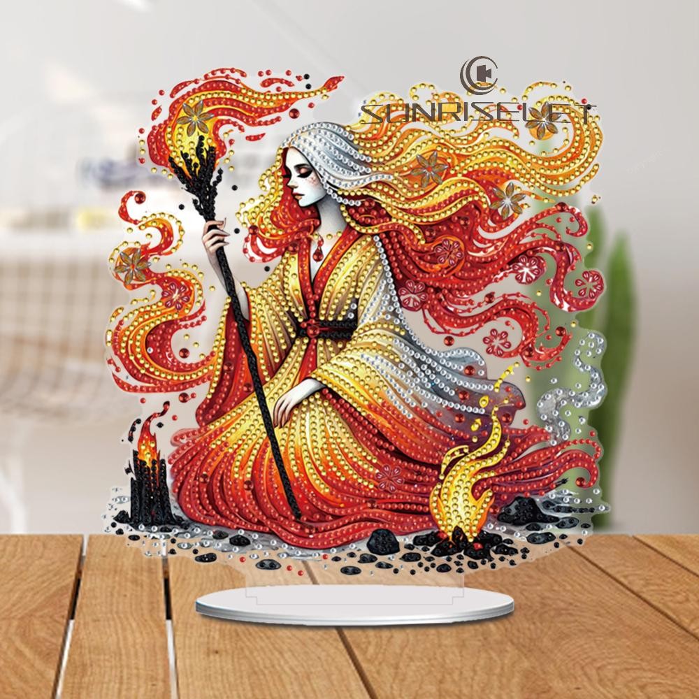 Acrylic Special Shape Forest Girl Desktop Diamond Art Kits for Home ...