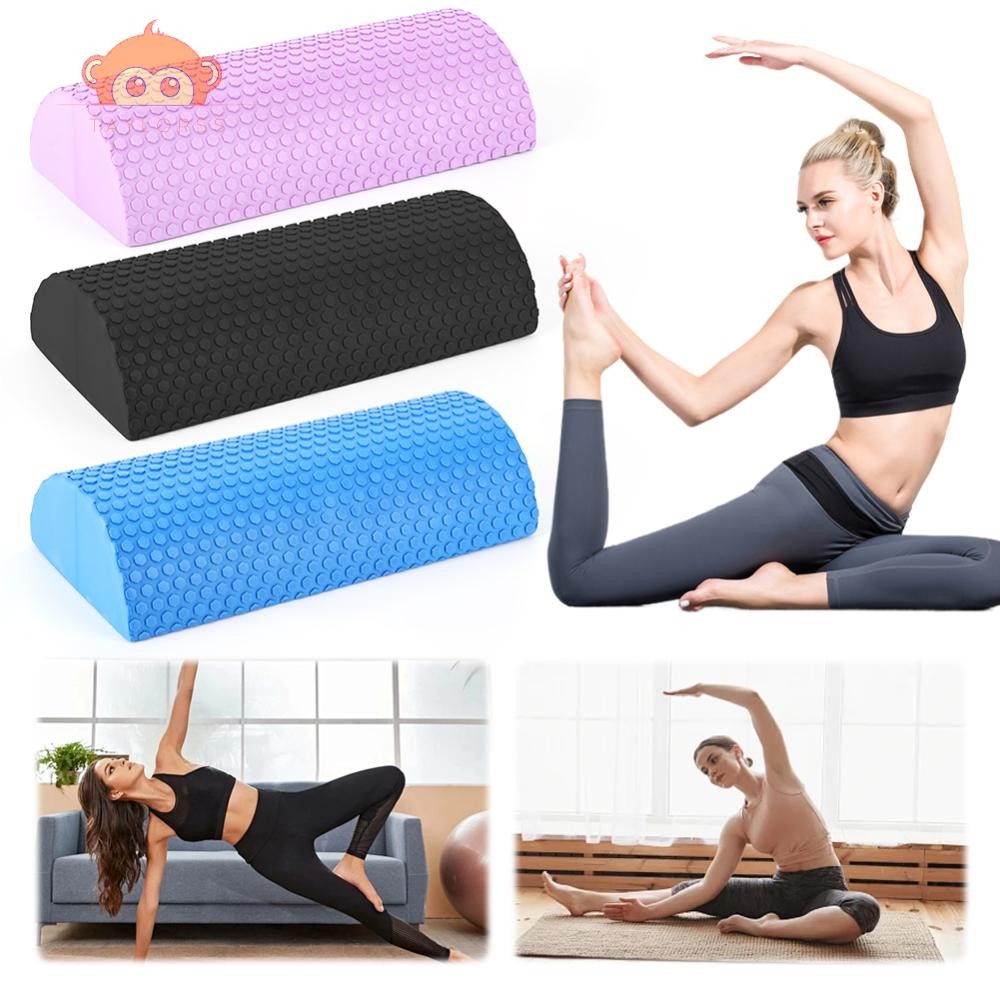 EVA Massage Roller Half Round Foam Roller with Trigger Points Semi-Circular Foam Roller High ...