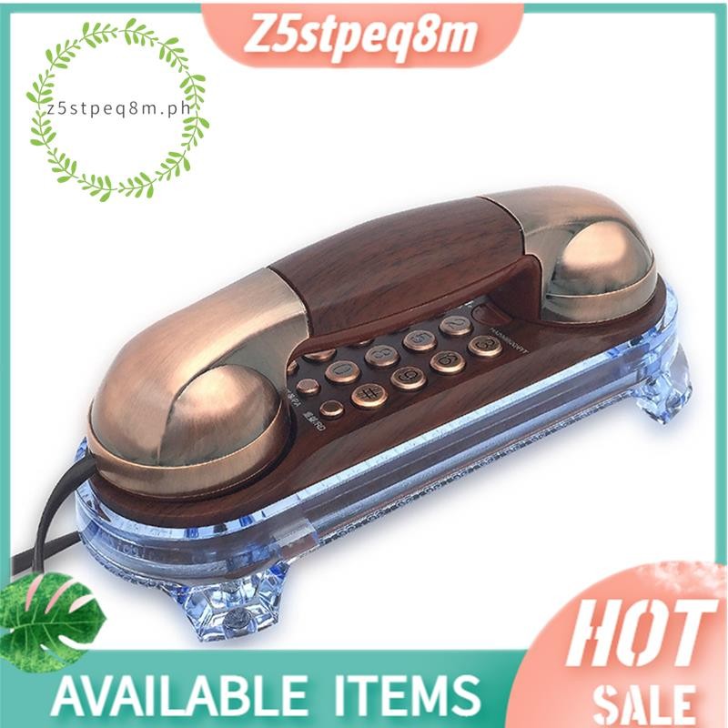 Msq NEW Landline Wired Telephone Retro Desktop Corded Phone Handset ...