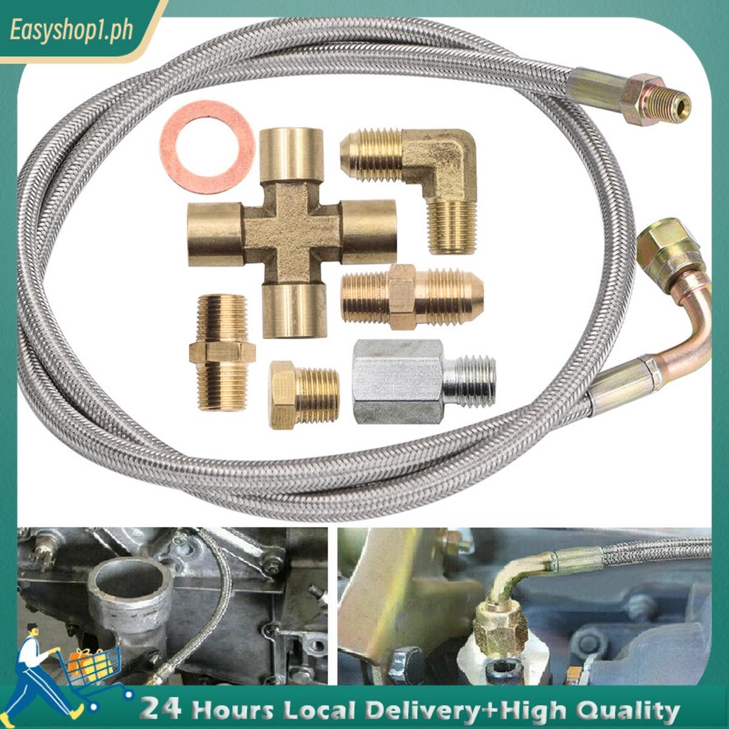 Turbo Oil Feed Line Kit Universal Oil Return Line Oil Drain Line Kit 1/ ...