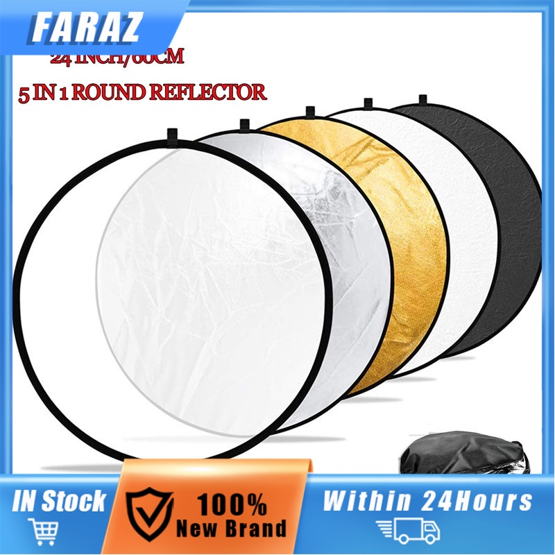 60/80/110CM Round Photography Reflector Light Diffuser Foldable Indoor ...