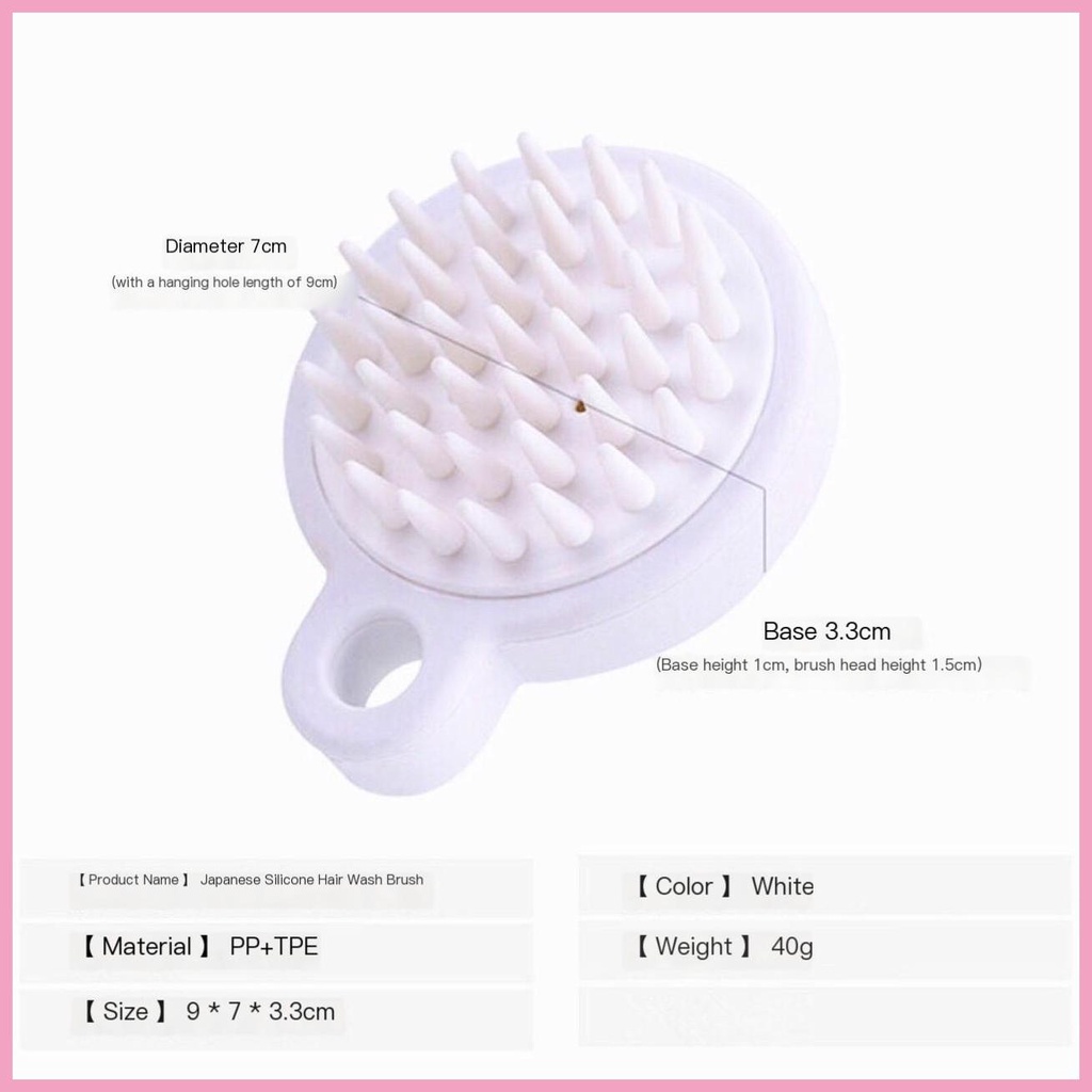 Silicone Soft Scalp Scratcher Scalp Brush Dandruff Removal And Itch Relief Massage Tool Head