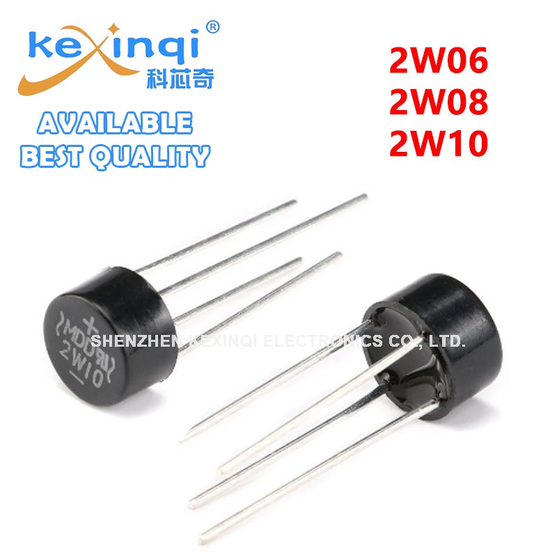 10PCS 2W10 Diode Bridge Rectifier 2A 1000V Silicon Bridge Rectifier ...