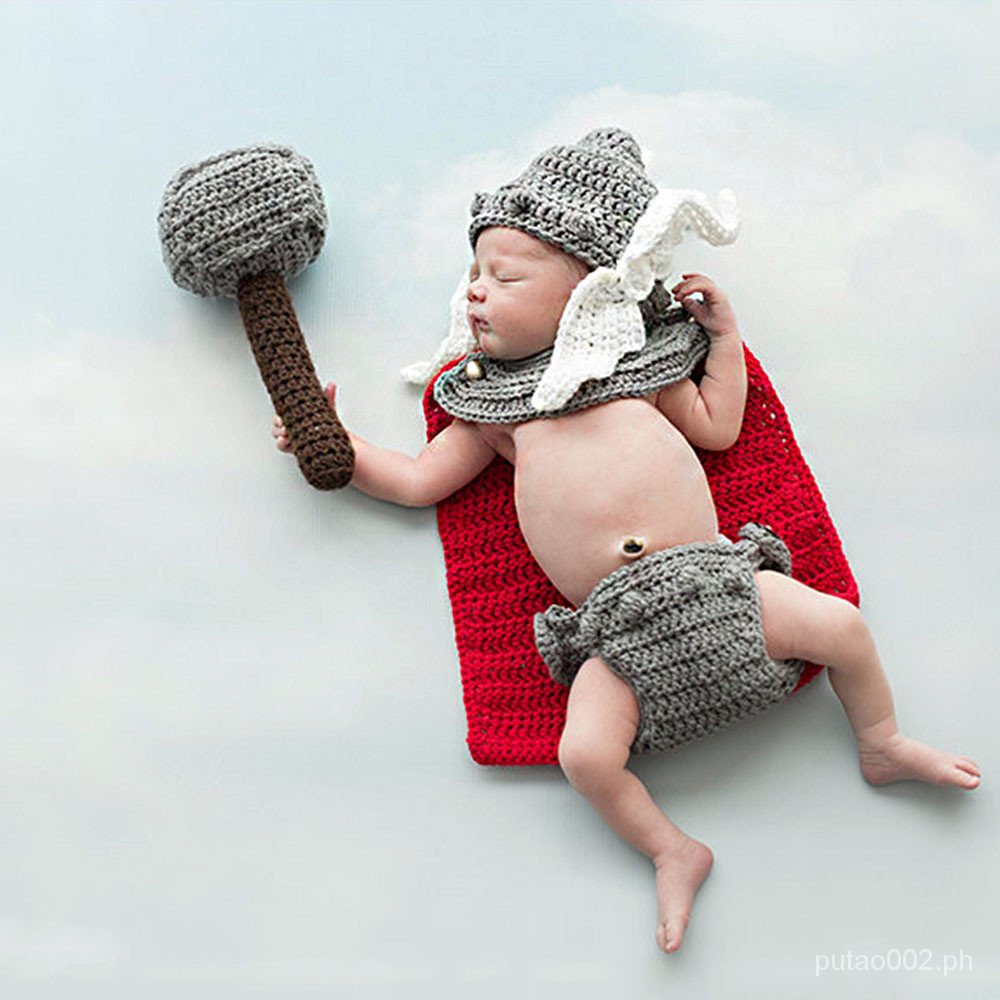Anime 0-6 Months Baby Photography Costume Thor Tol Avengers Role League ...