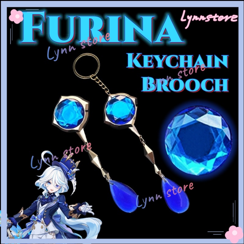 1:1 High Quality Genshin Impact Sapphire VISION Fontaine Water God ...