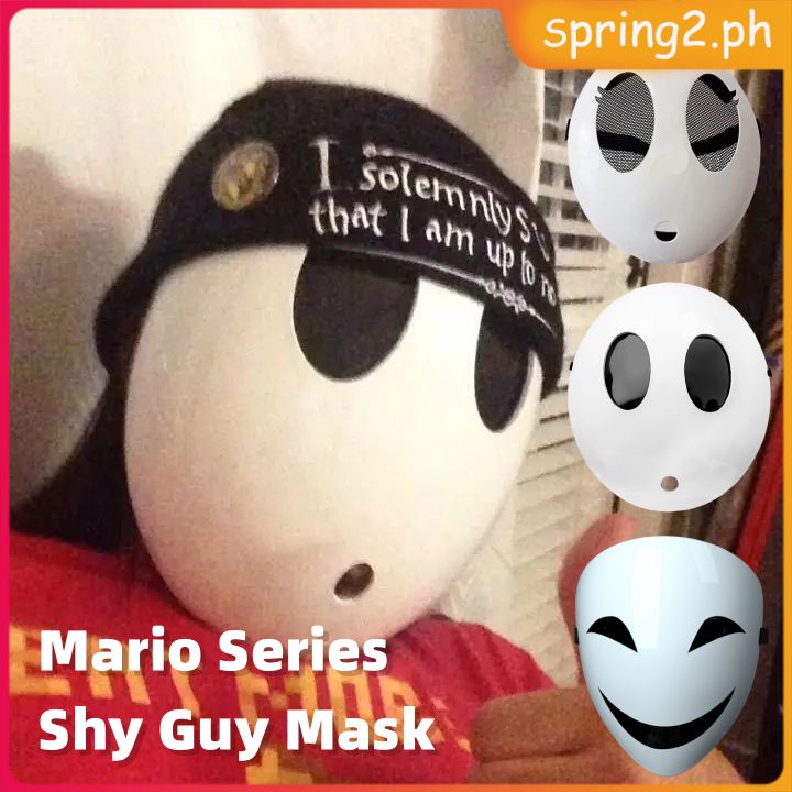 [Ready Stock] Mario Shy Guy Mask Halloween Cosplay Unisex Kid Adlut ...