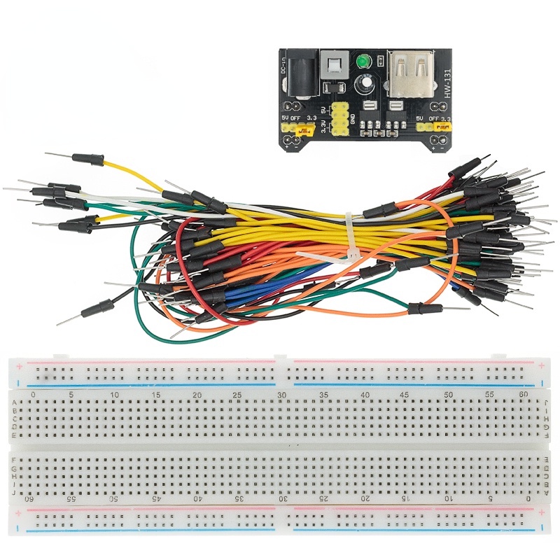 MB102 Solderless Mini Medium Large Breadboard 170 400 830 Holes Dupont Jumper Wire EE Components ...