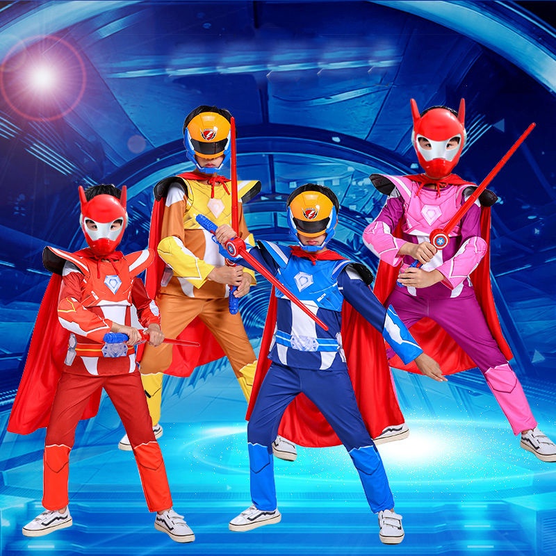 Mini Agent Team x Clothes Children Armor Warrior cos Costume Cartoon ...