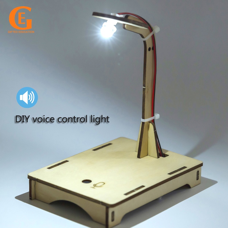 GIFTED EDUCATION DIY Voice Control Light Toy School Science Experiment Student Handmade Learning ...