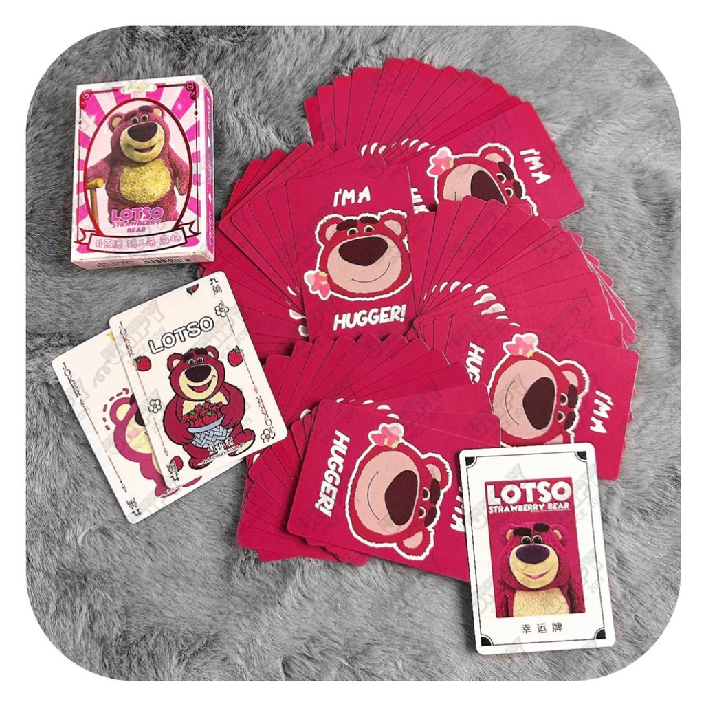 Lotso Strawberry Bear Playing Card Set 54 Cards | Lovely Collectible ...