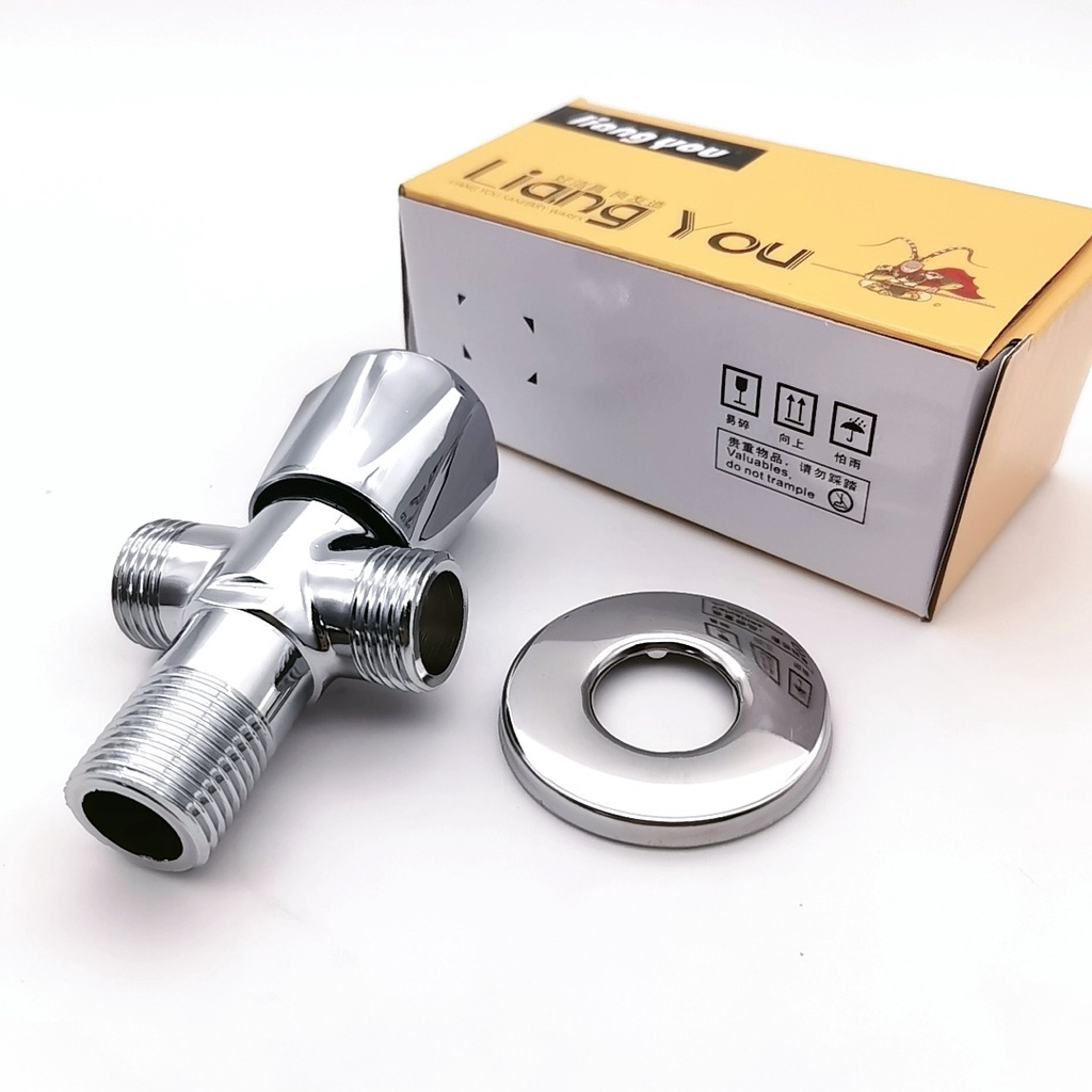 Copper Angle Valve One-Switch Two-Way Three-Way Angle Valve Double ...