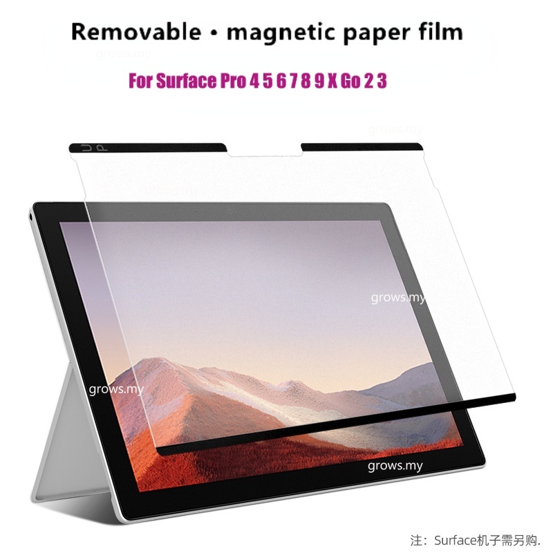 Like Paper Magnetic Removable Screen Protector for Microsoft Surface ...