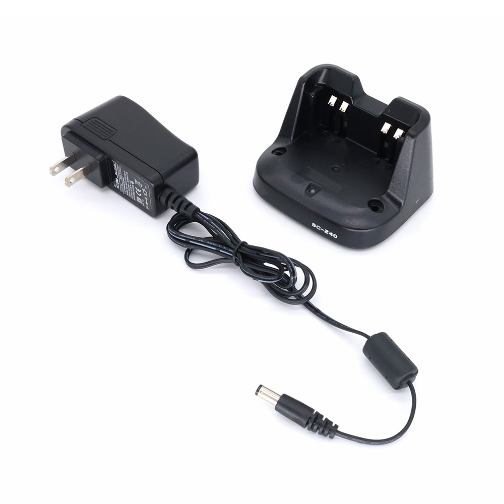 BC-240 Dock Charger Base & AC Power Plug Adapter for ICOM IC-V86/U86 ...