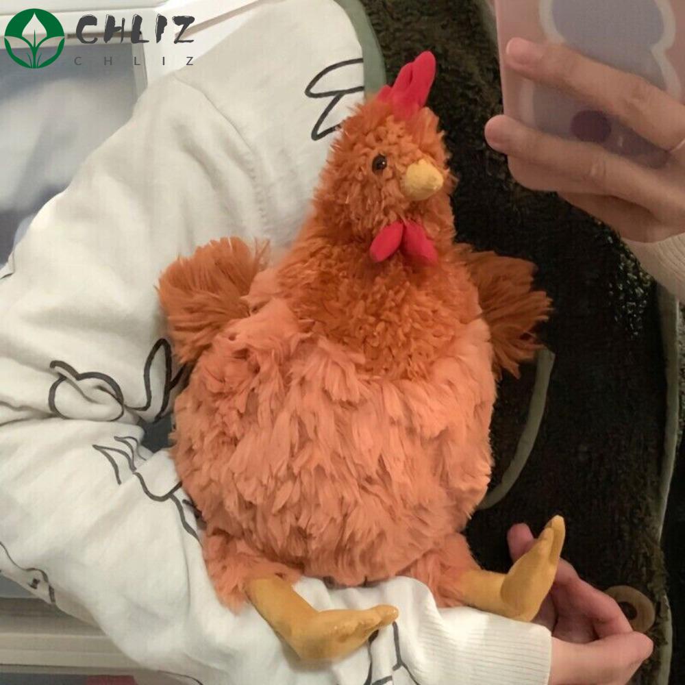 CHLIZ Cecil Chicken Plush Toy, 23CM Hugging Pillow Chicken Plushie ...