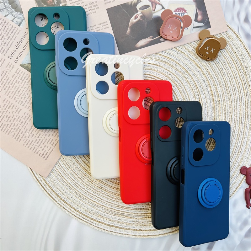 Tecno Spark 20c Bg7 Spark 20 Kj5 Spark 20 Pro Kj6 Phone Case Tpu Case Car Magnetic Ring