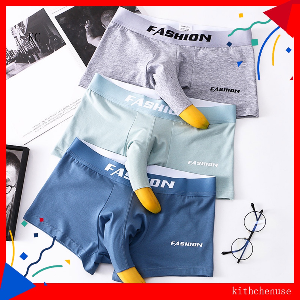 [KC] Men Boxers Men Soft Underwear Men's Elephant Nose Print Boxer ...