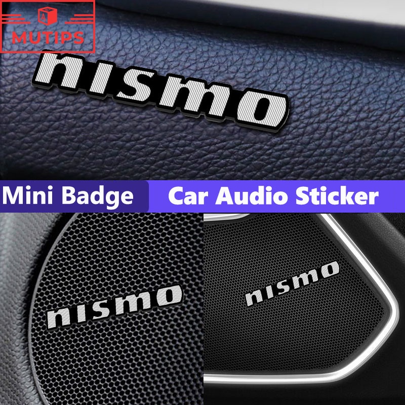 Nissan 4Pcs/Set 3D Car Metal Badge Emblem Auto Audio Speaker Stickers ...