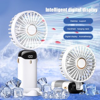 MGALL 10000MAH LED 5 Speed Mini Portable Fan Usb Rechargeable Handheld ...
