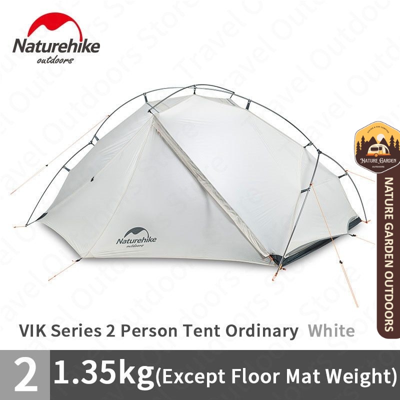 Naturehike VIK Series 1 and 2 Person Camping Hiking Ultralight Tent Waterproof Portable 15D ...