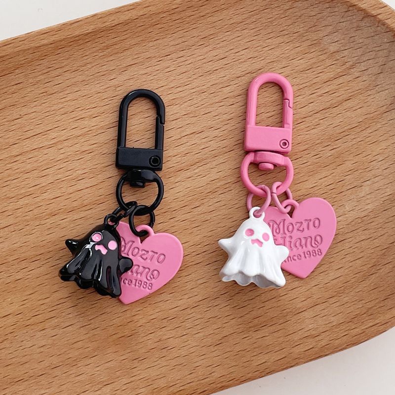 Korean Cute Cartoon Personalized Black Pink Little Devil Keychain ...