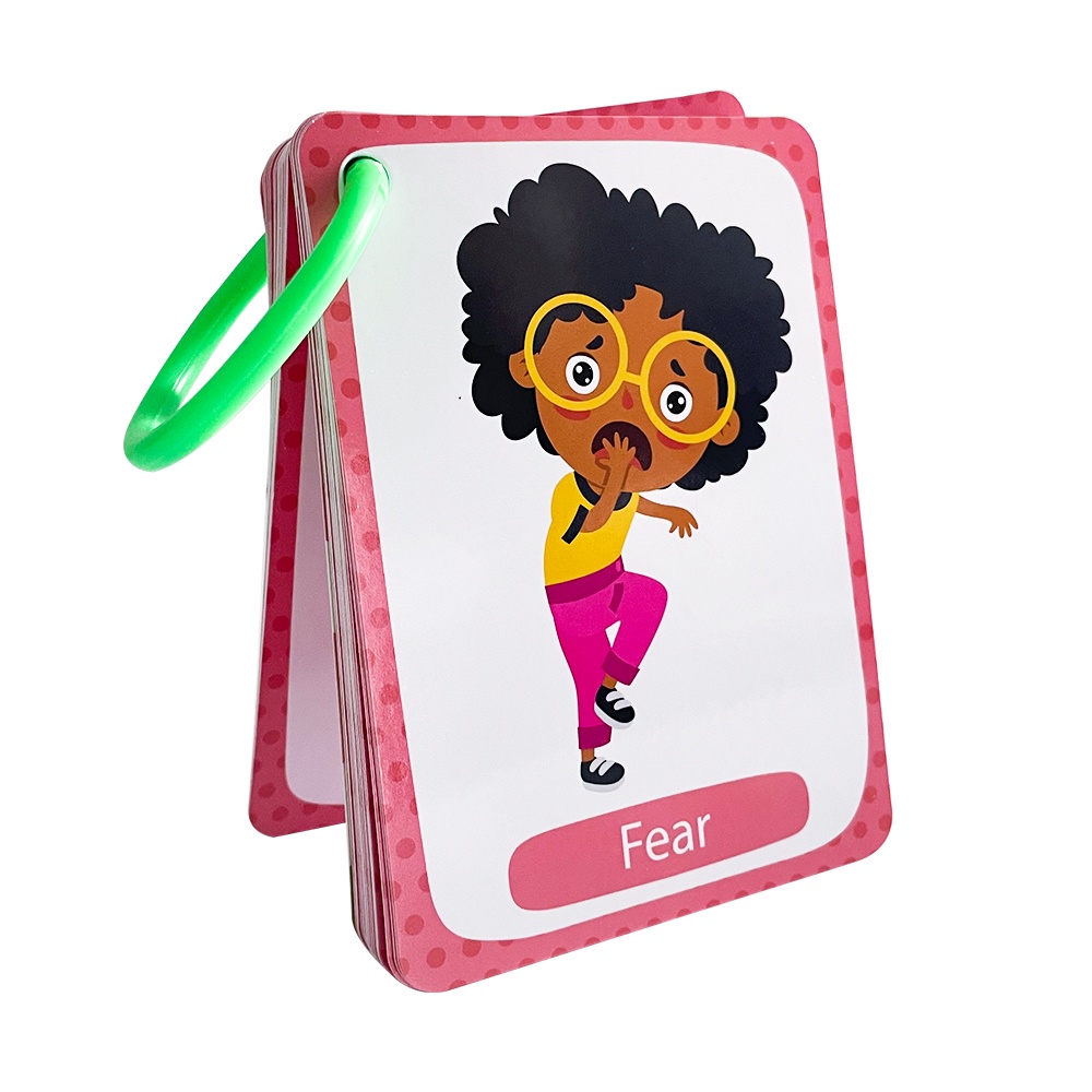 50 Pcs My Feeling Emotions Cards Homeschool Montessori Education Flash ...