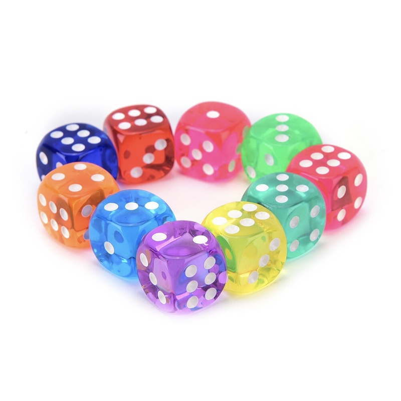Dice 5 Multicolor Rolling Game For Board Party Bar KTV | Shopee Philippines