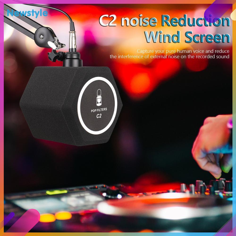 C2 Studio Mic Screen Recording Live Microphone Noise Reduction Wind ...