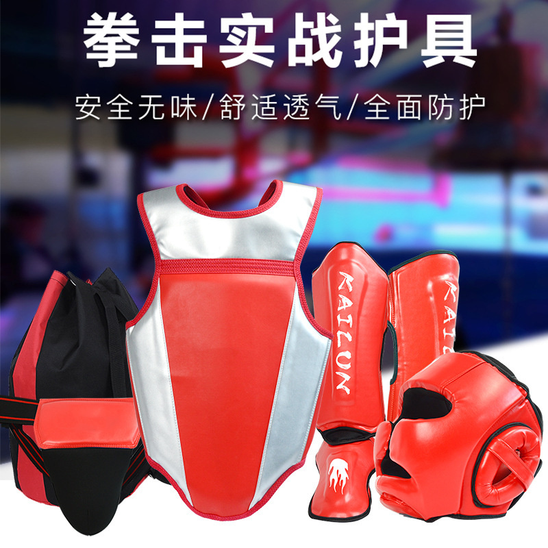Sanda Protective Gear Boxing Training Practical Suit Muay Thai ...