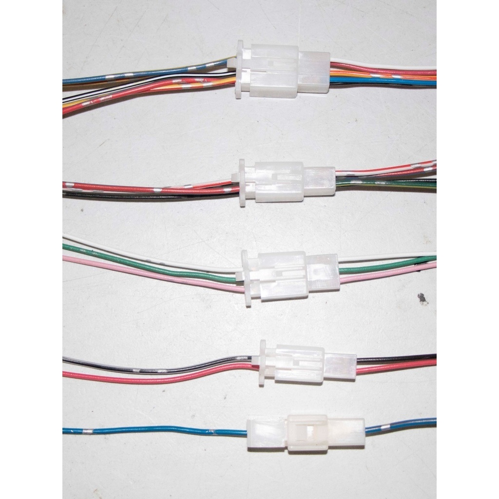 1 set of 2.8mm 2 / 3 / 4 / 6 / 9-pin motorcycle wire connector male and ...