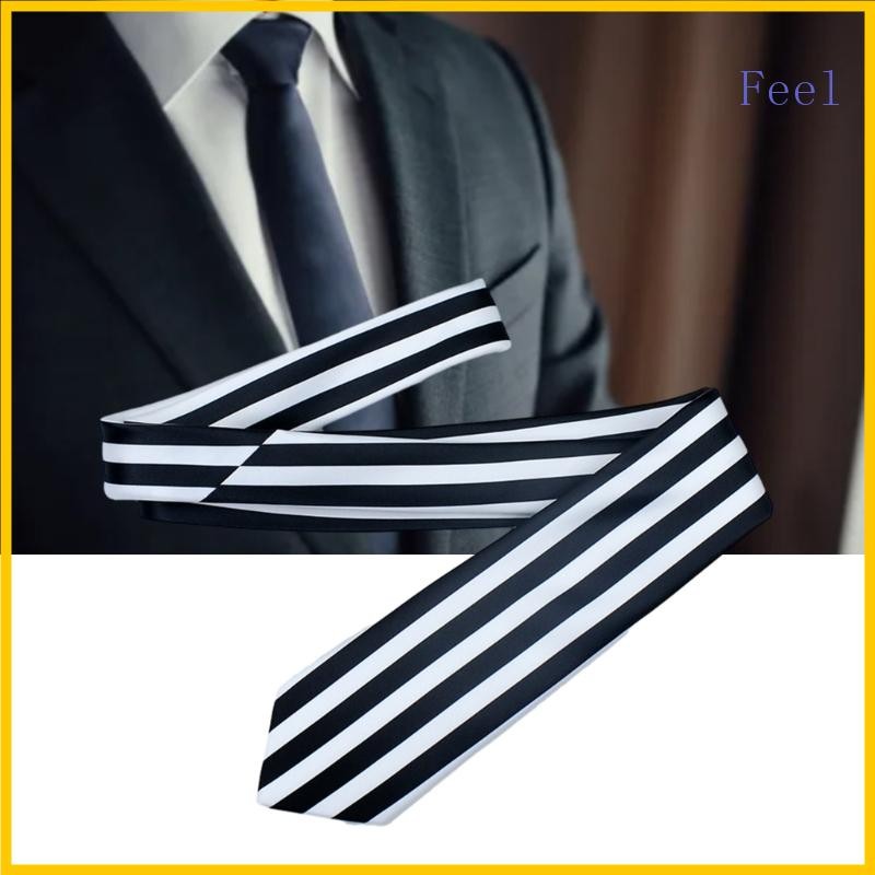 Best Japanese Anime Cosplay Necktie Black and White Vertical Striped ...