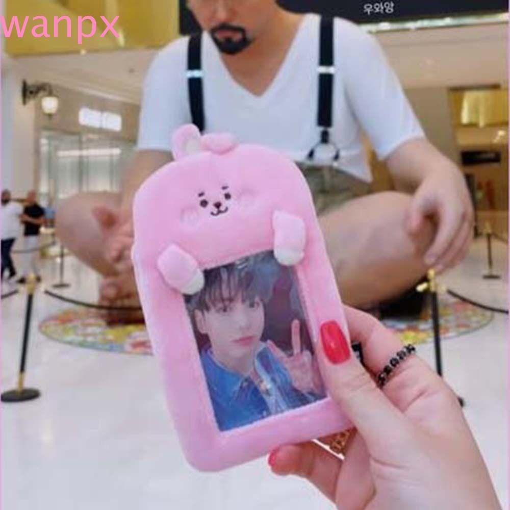 WANPX Cartoon Photocard Holder, Korean Idol Cooky Plush Photocard ...
