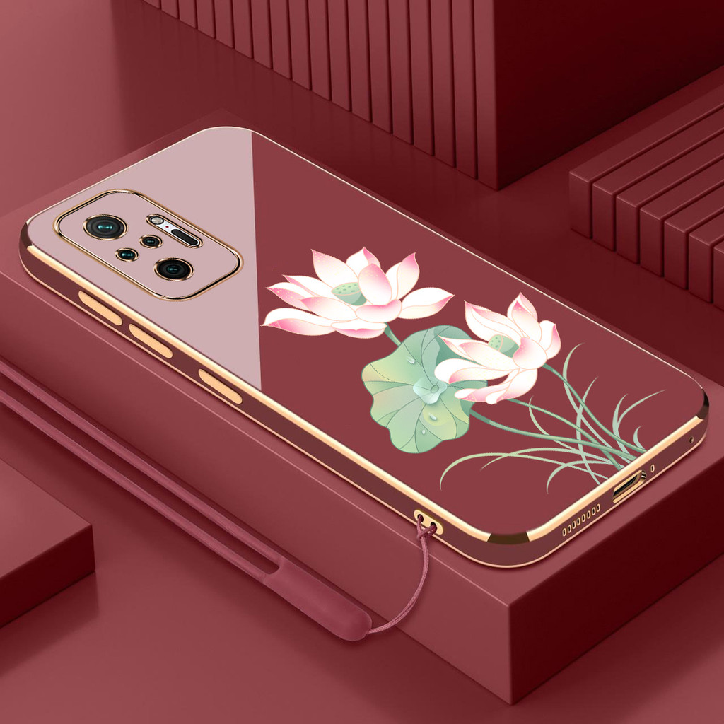 Straight Edge Plating-Lotus Redmi note 10 4G-Redmi note 10 Pro 4G-Redmi ...